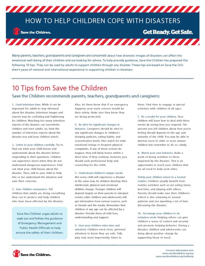 10 Tips for Disaster Coping - The Family Tree Information, Education ...